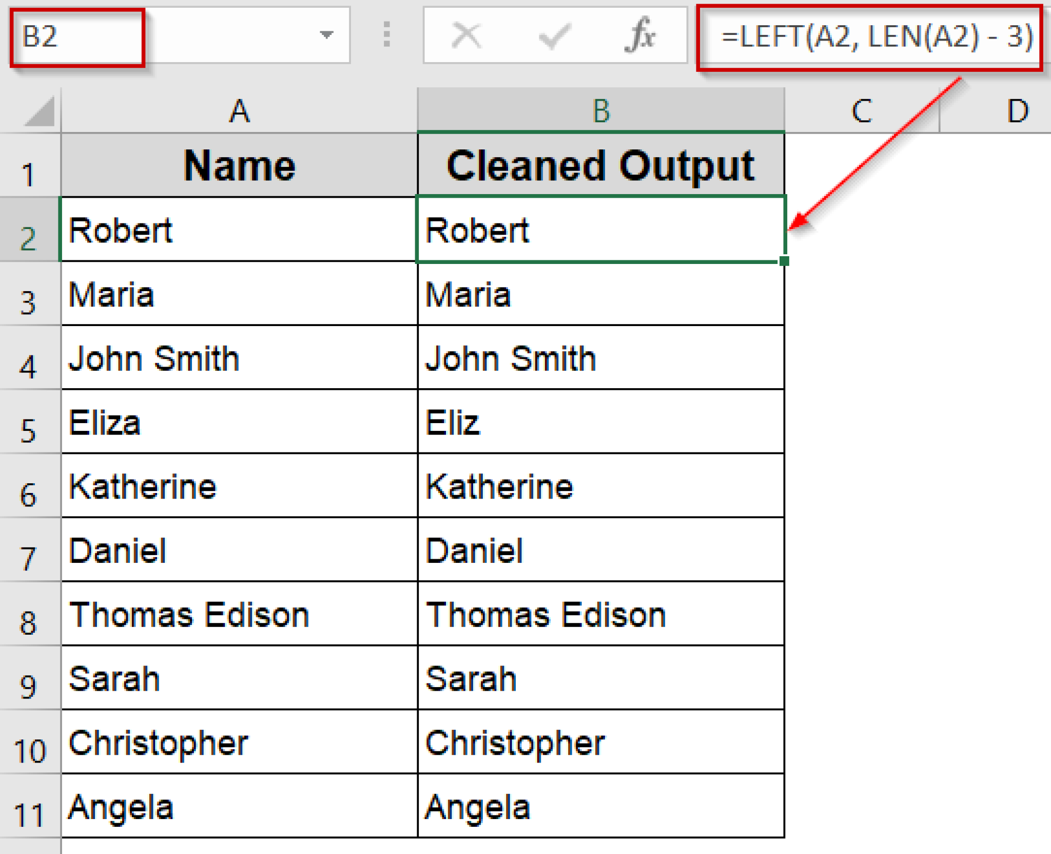 How to Remove Space After Text in Excel (6 Effective Ways) - Excel Insider
