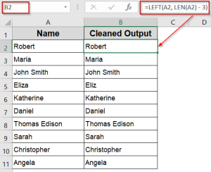 How to Remove Space After Text in Excel (6 Effective Ways) - Excel Insider