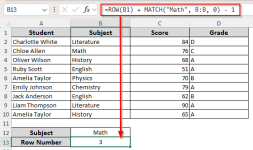 How to Return Row Number of Match in Excel (8 Suitable Ways) - Excel Insider