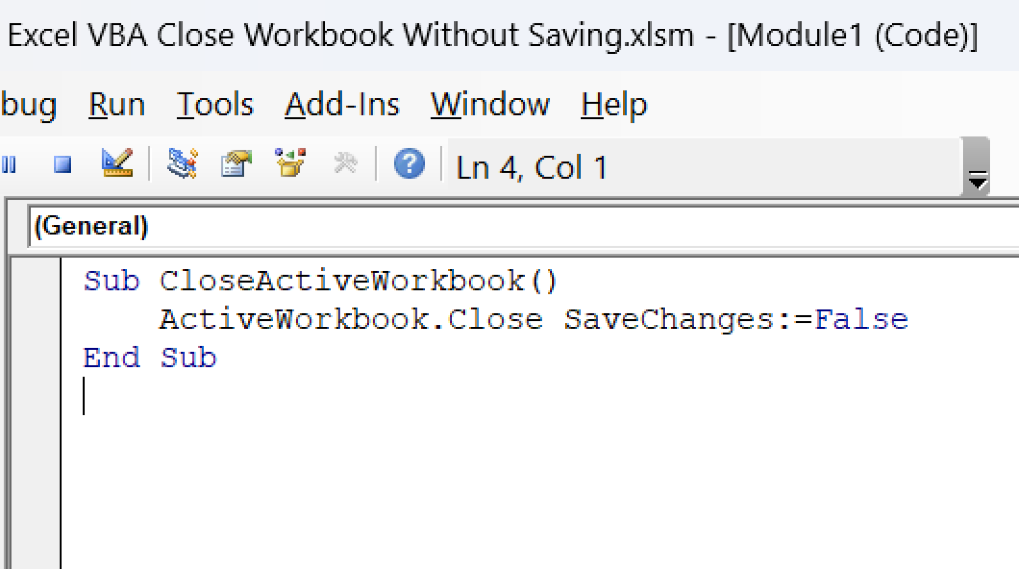 How to Close Workbook Without Saving in Excel VBA - Excel Insider