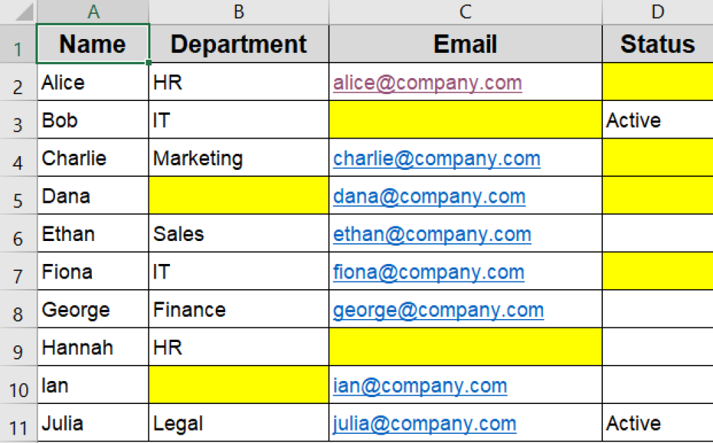 How to Apply Conditional Formatting to Blank Cells in Excel - Excel Insider