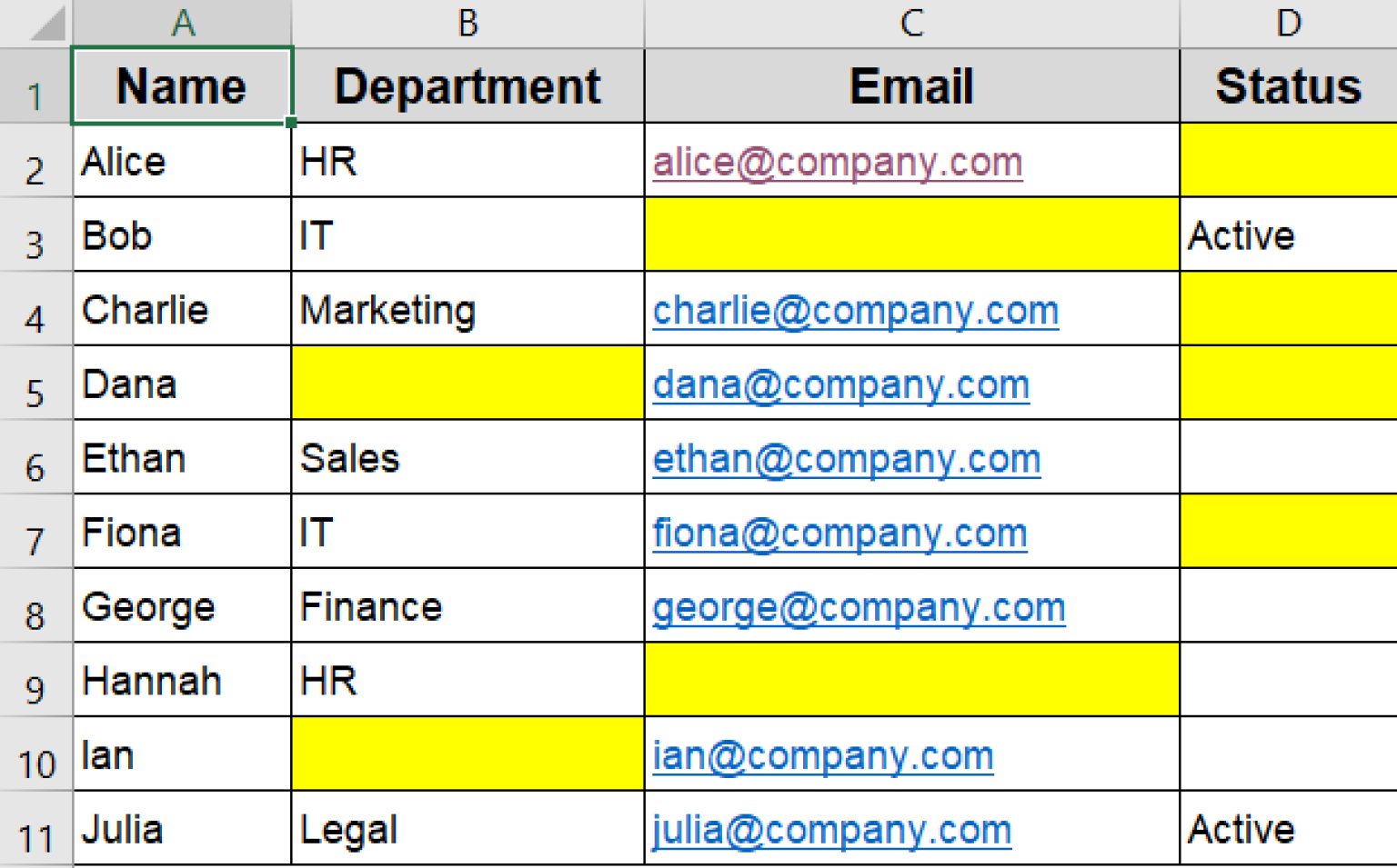 How to Apply Conditional Formatting to Blank Cells in Excel - Excel Insider
