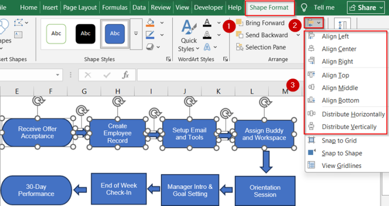 How to Create a Flowchart in Excel (with 4 Easy Steps) - Excel Insider