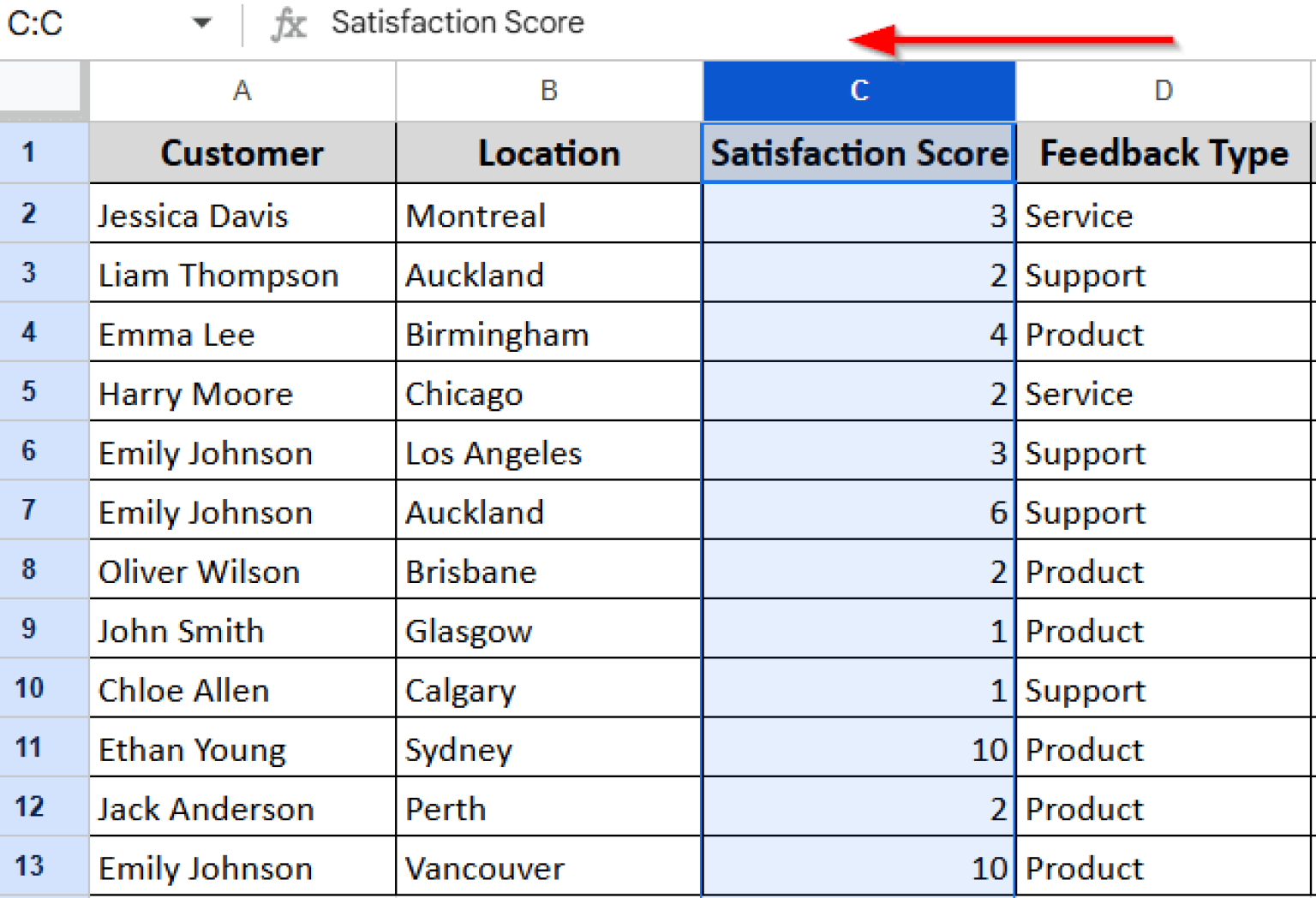 How to Swap Columns in Google Sheets (2 Quick Methods) - Excel Insider