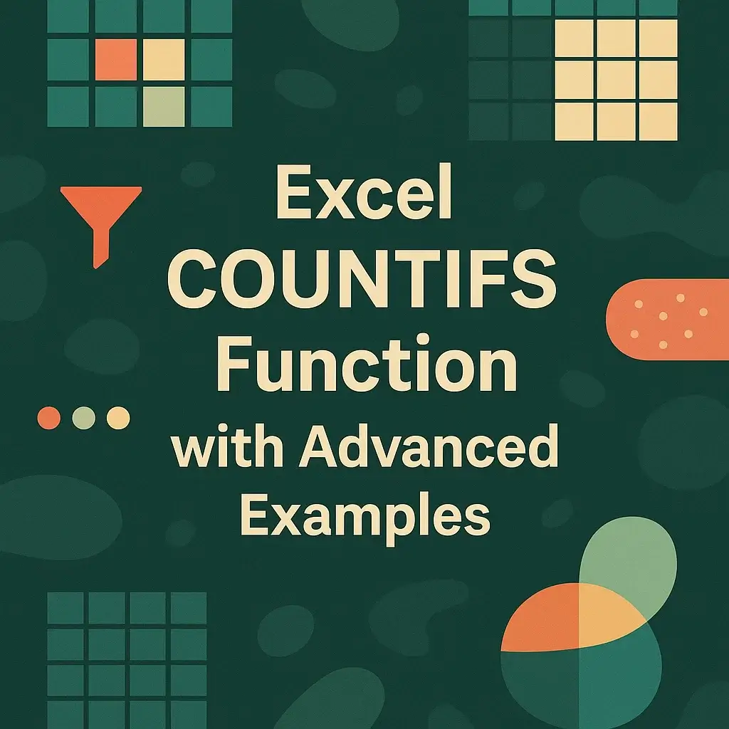 Excel COUNTIFS Function with 7 Advanced Practical Examples - Excel Insider