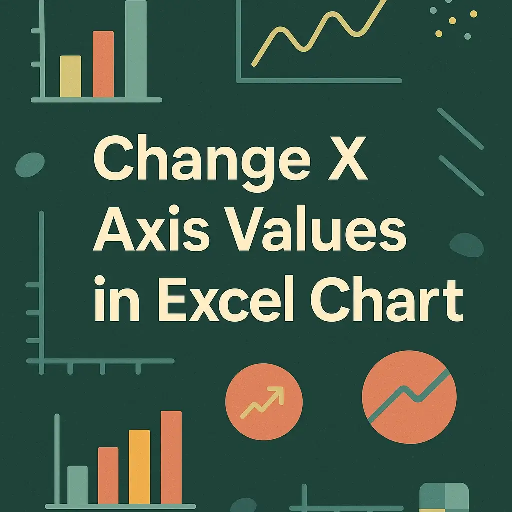 How to Change X Axis Values in Excel Chart (3 Simple Ways) - Excel Insider