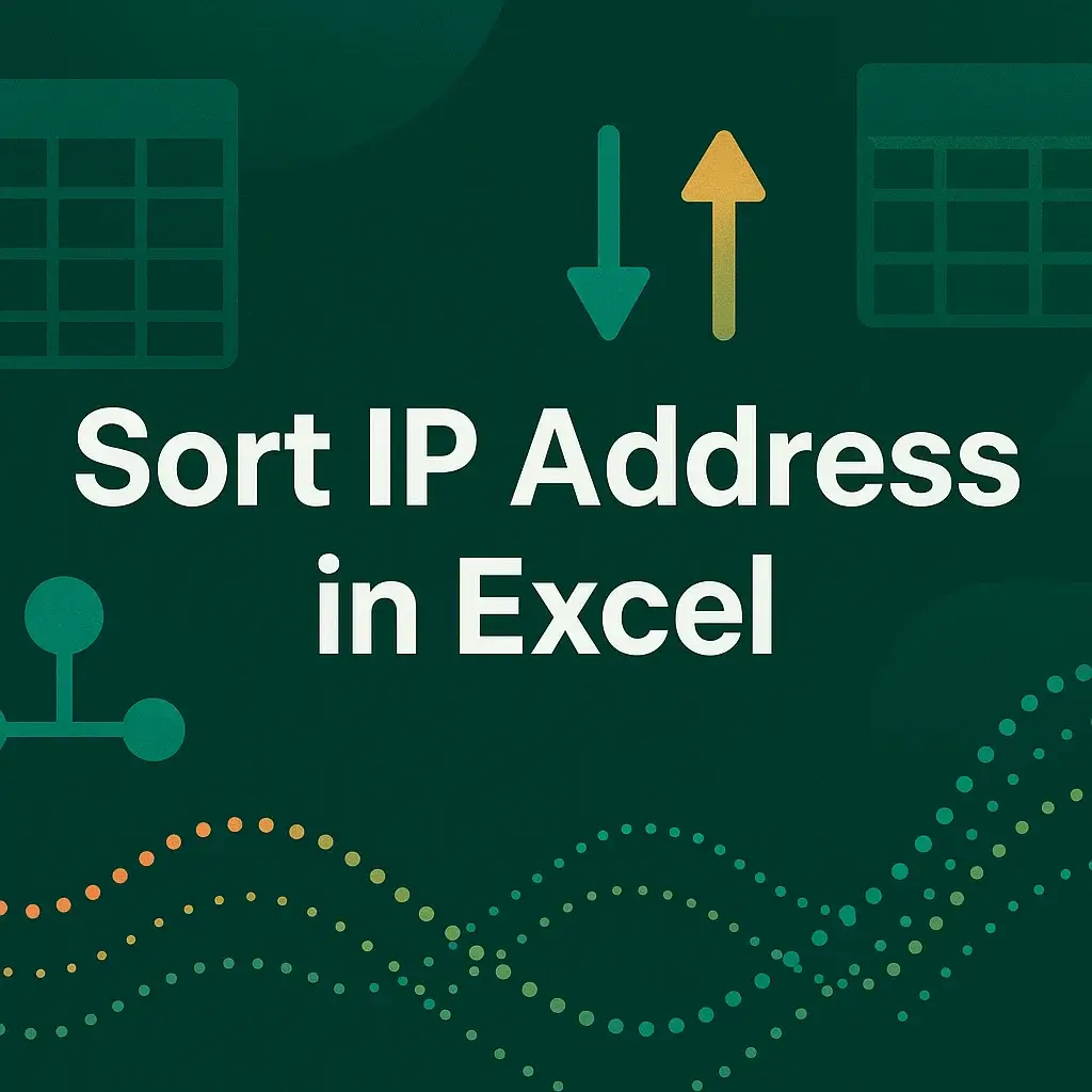 How to Sort IP Address in Excel (2 Effective Ways) - Excel Insider