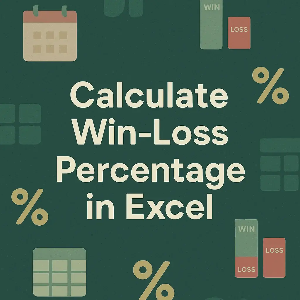 How to Calculate Win-Loss Percentage in Excel (5 Easy Ways) - Excel Insider