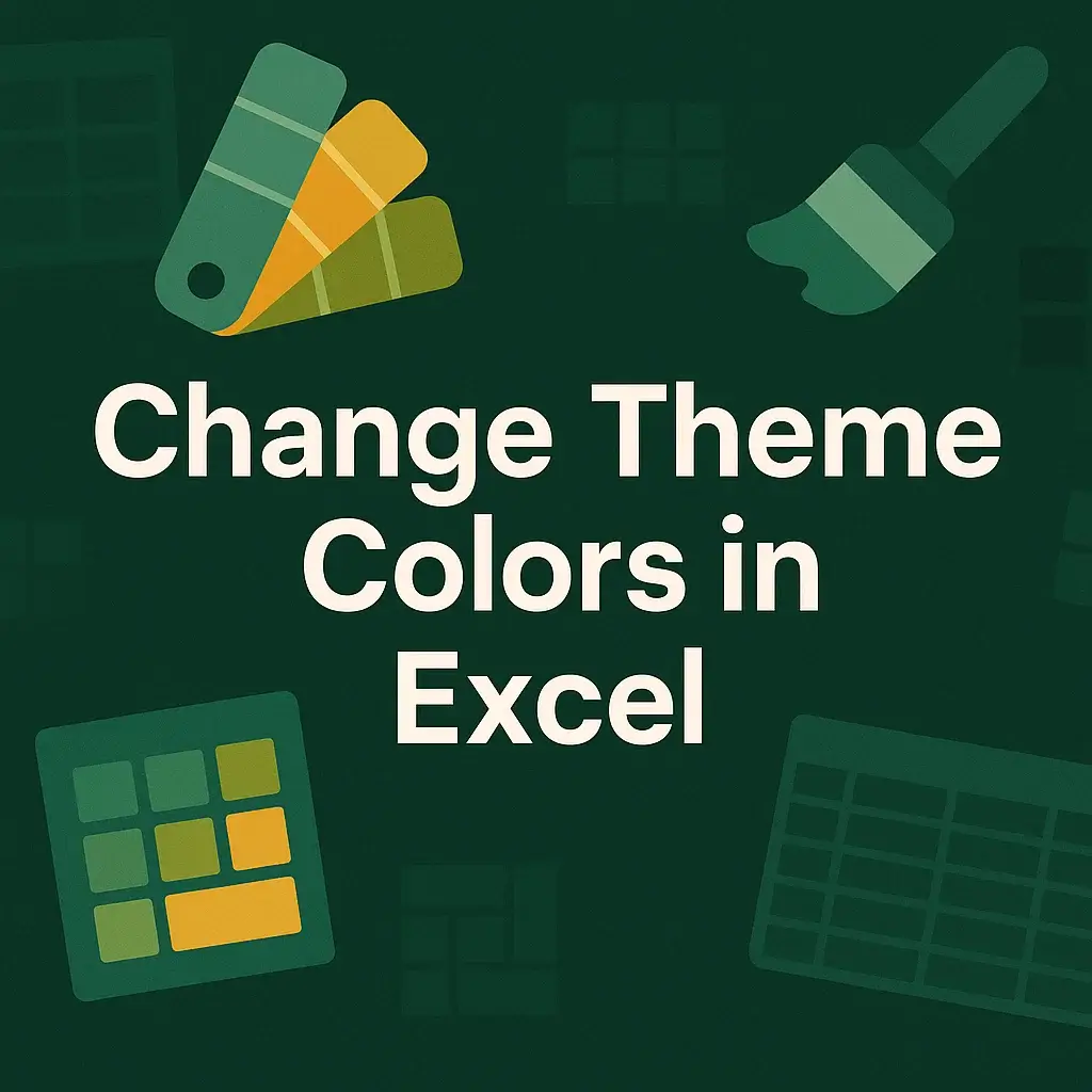 How to Change Theme Colors in Excel (4 Different Ways) - Excel Insider