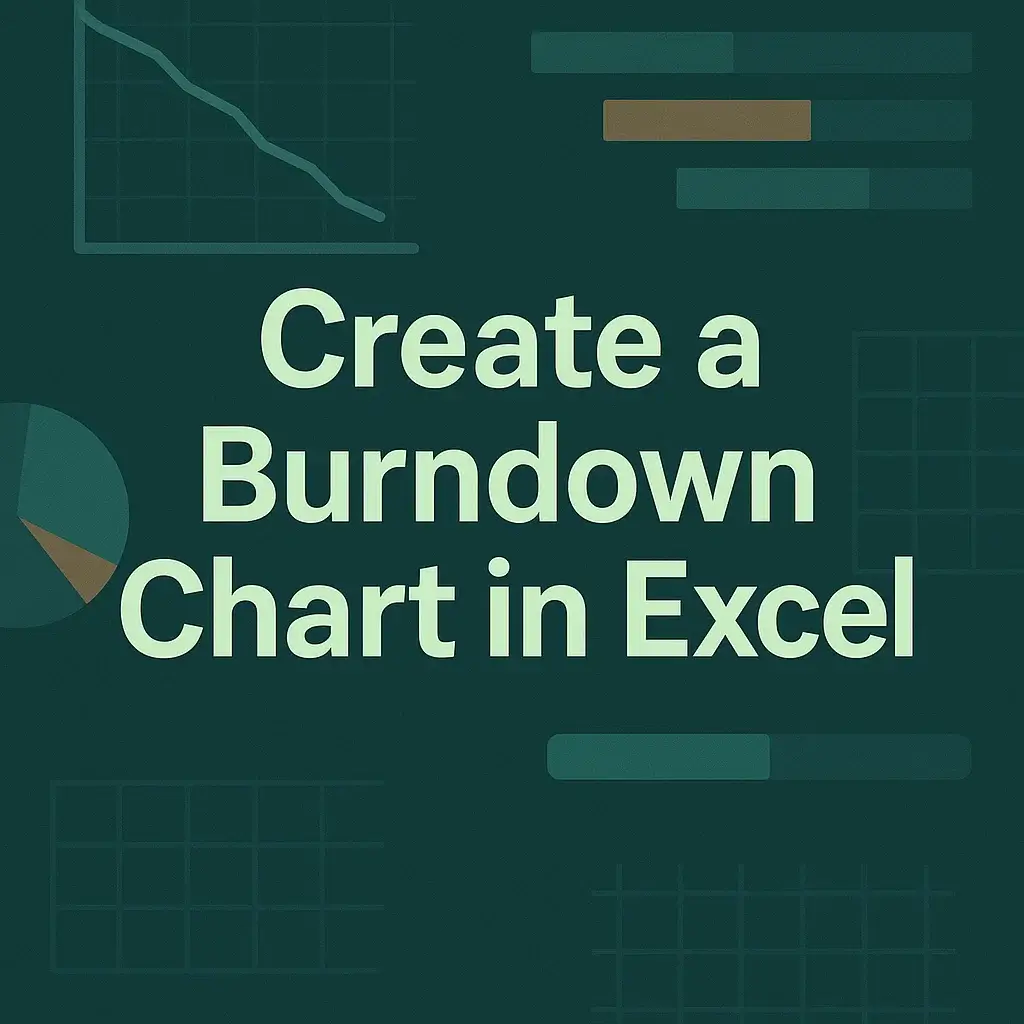 How to Create a Burndown Chart in Excel (with Easy Steps) - Excel Insider