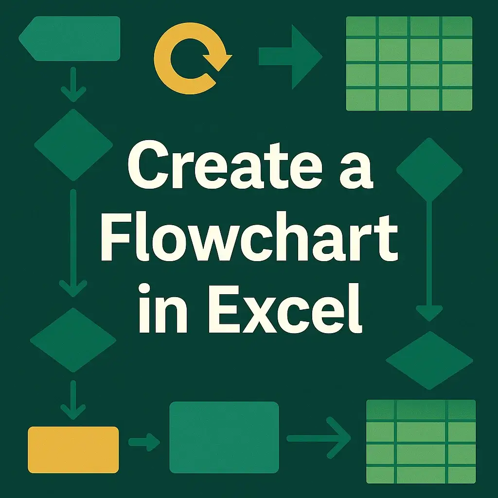 How to Create a Flowchart in Excel (with 4 Easy Steps) - Excel Insider