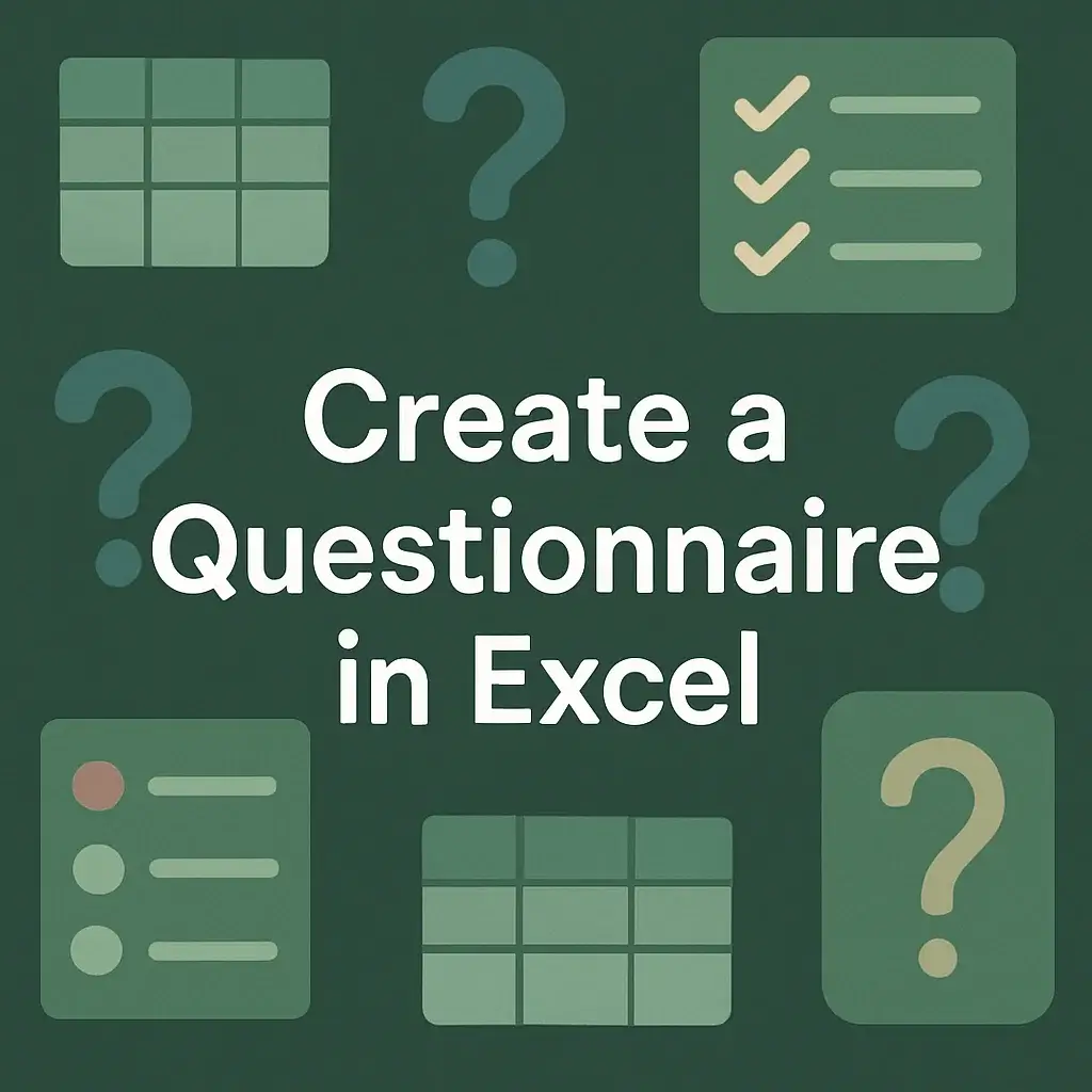 How to Create a Questionnaire in Excel (Online & Offline Methods ...