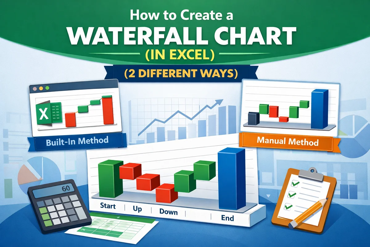 How to Create a Waterfall Chart in Excel (2 Different Ways) - Excel Insider