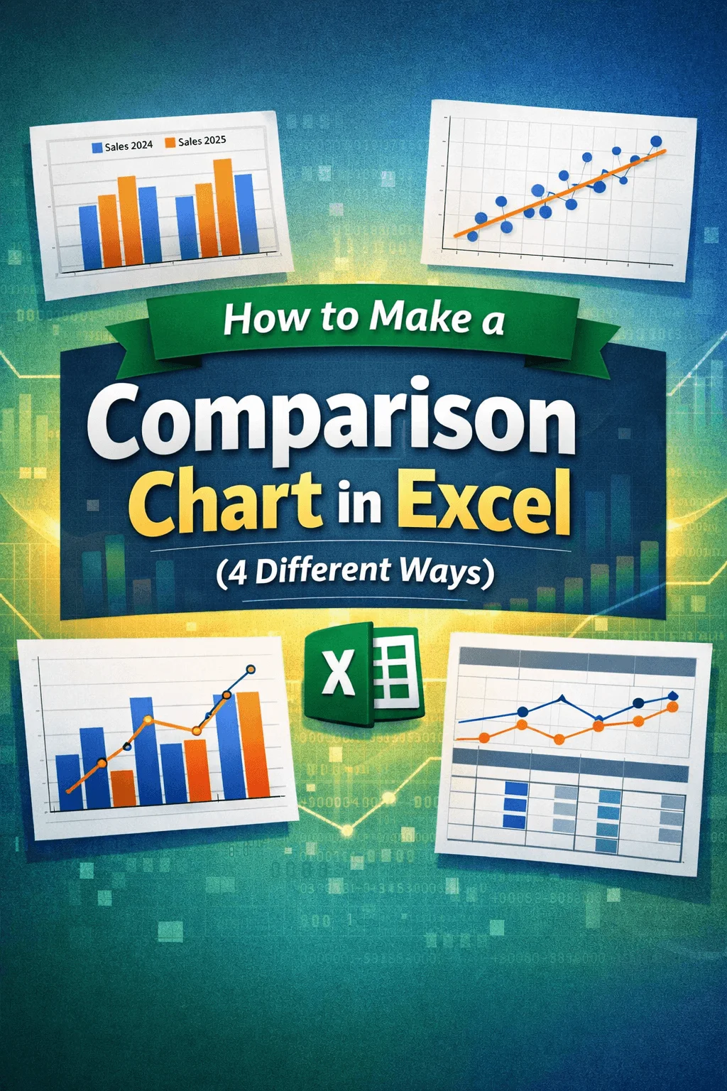 How to Make a Comparison Chart in Excel (4 Different Ways) - Excel Insider