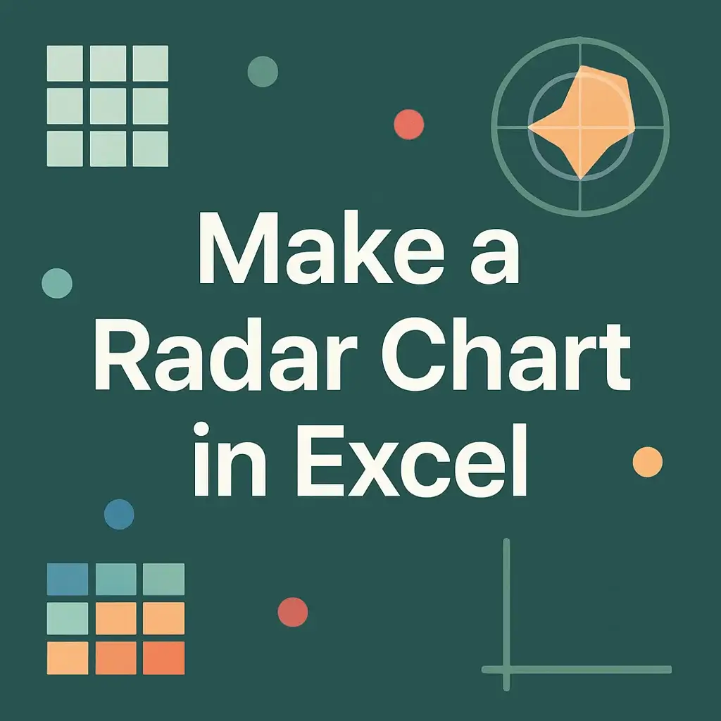 How to Make a Radar Chart in Excel (with Easy Steps) - Excel Insider