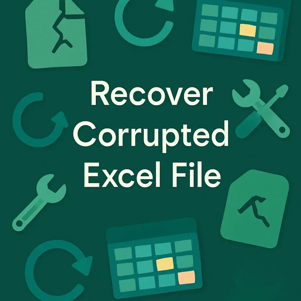 How to Recover Corrupted Excel File (8 Effective Methods) - Excel Insider