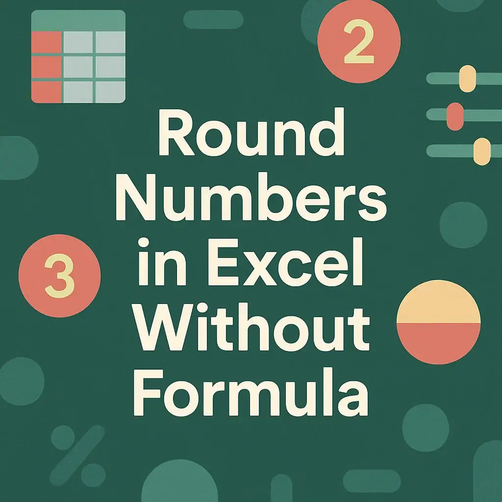 How to Round Numbers in Excel Without Formula (4 Quick Tricks) - Excel Insider