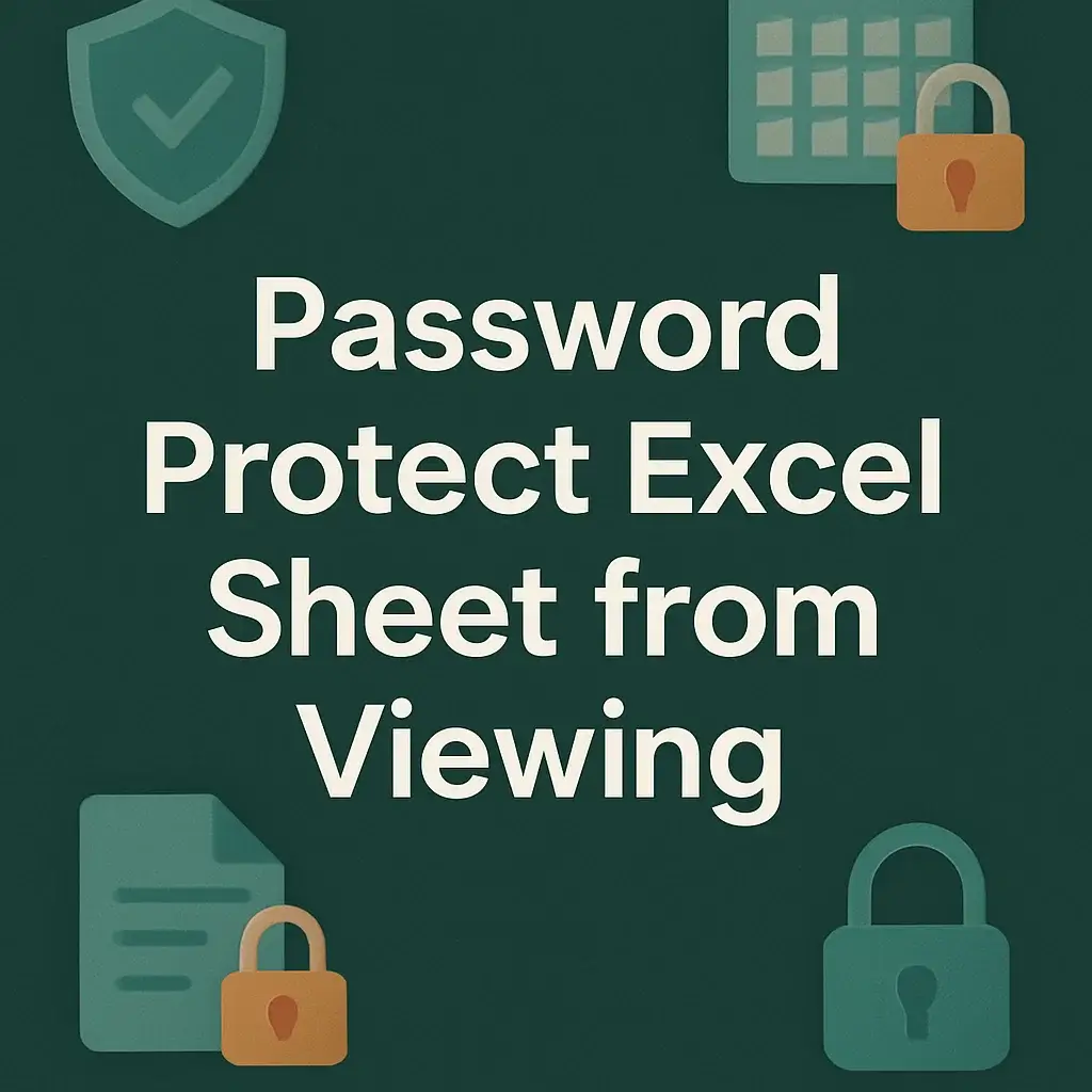 How to Password Protect Excel Sheet from Viewing (5 Ways) - Excel Insider