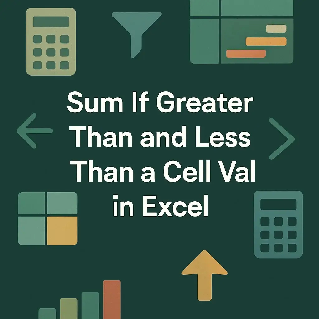 How to Sum If Greater Than and Less Than a Cell Value in Excel - Excel ...