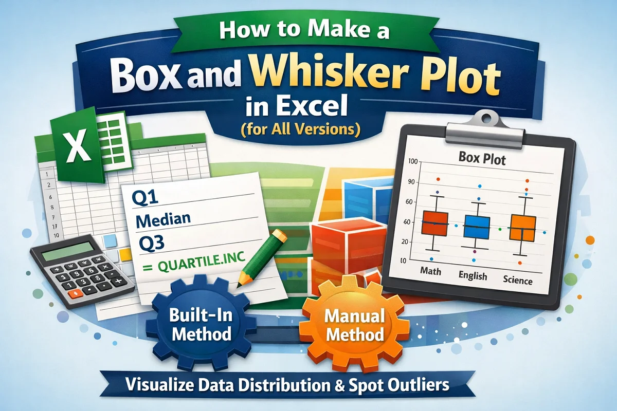 How to Make a Box and Whisker Plot in Excel (for All Versions) - Excel ...