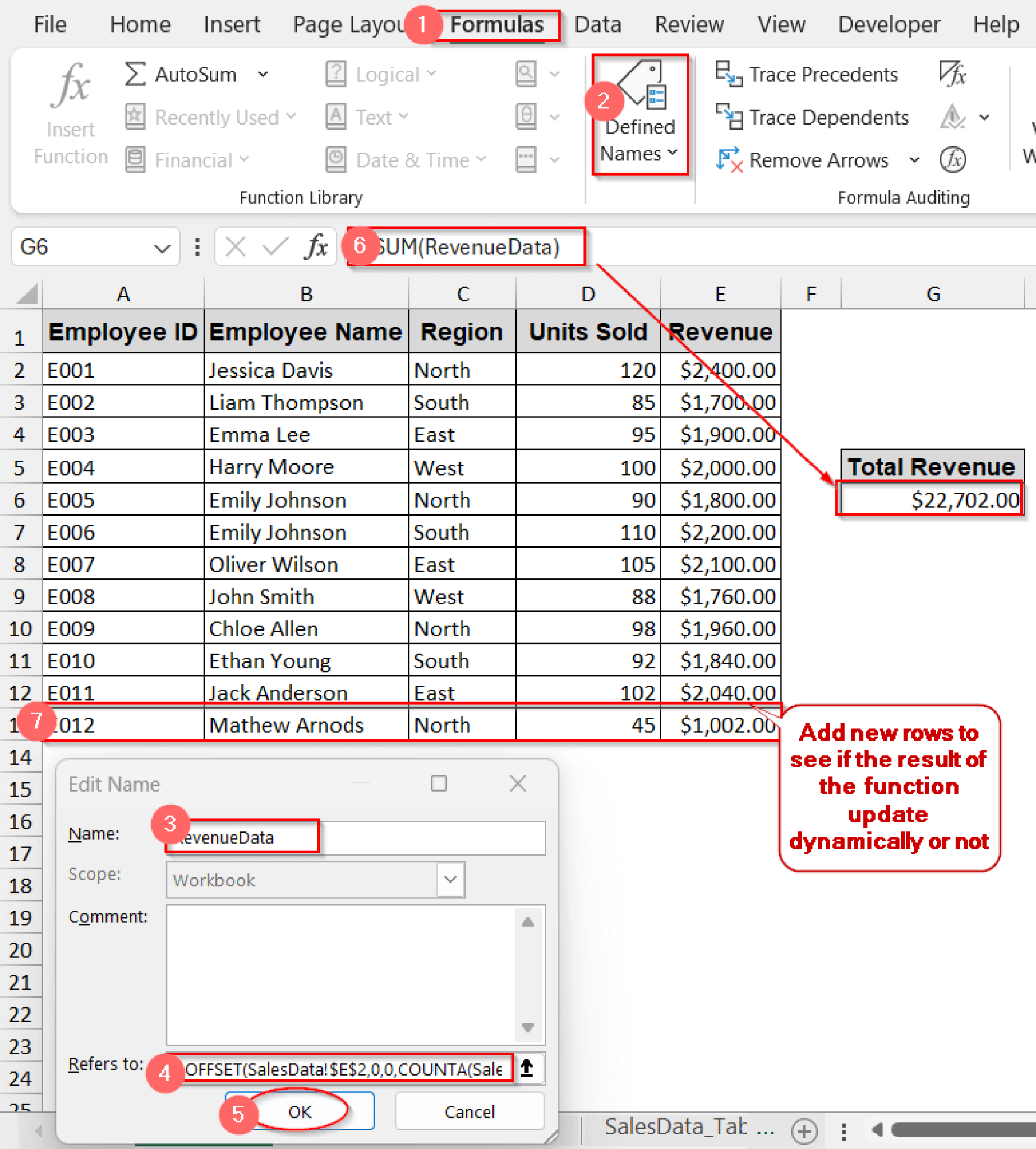 How to Use Dynamic Named Range in Excel (5 Examples) - Excel Insider