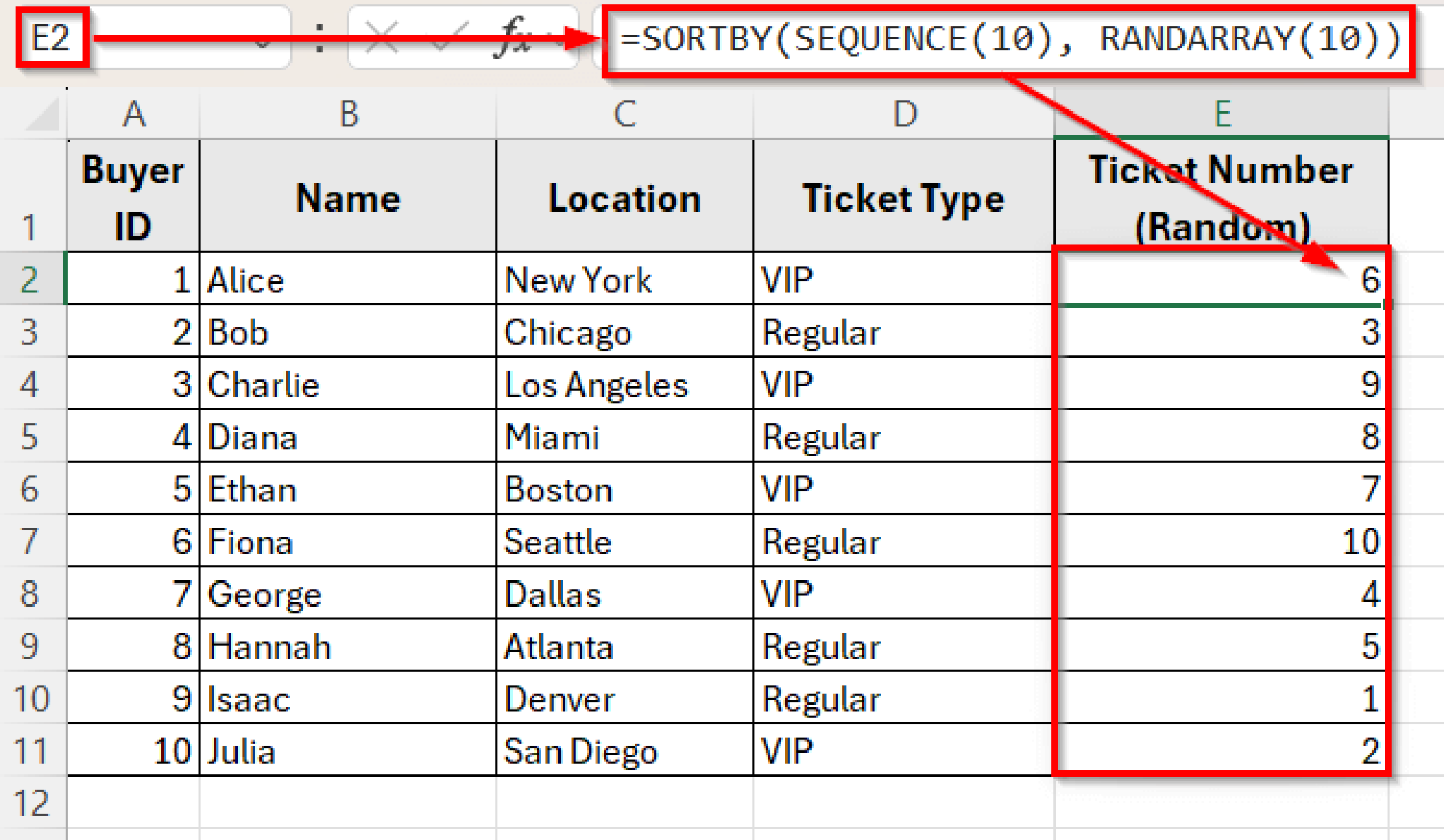 How to Generate Random Numbers in Excel with No Repeats - Excel Insider
