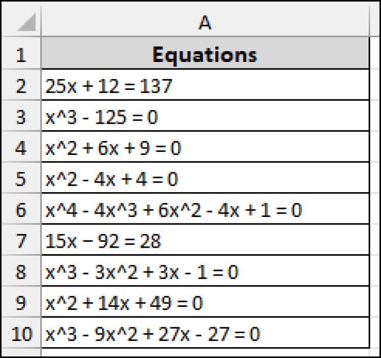 How to Solve for X in Excel (Using Goal Seek & Solver Tools) - Excel ...