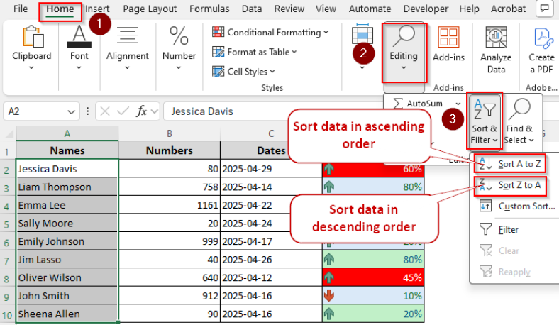 Difference Between Sort and Filter in Excel (with Examples) - Excel Insider