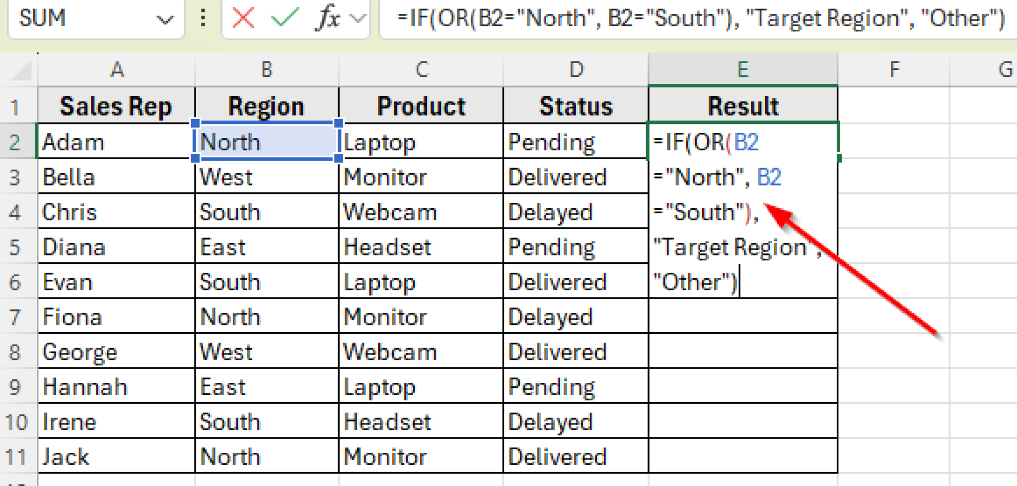 How to Use IF Function with OR Statement in Excel - Excel Insider