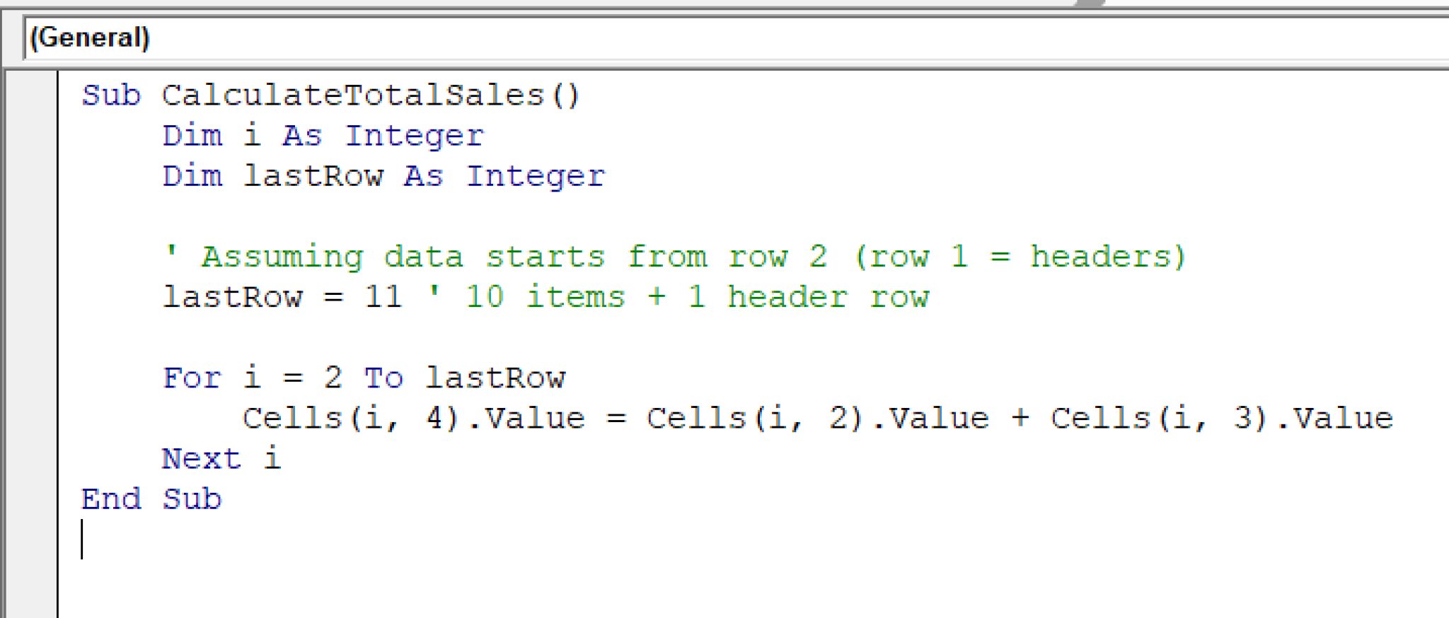 How to Use For Next Loop in Excel VBA - Excel Insider