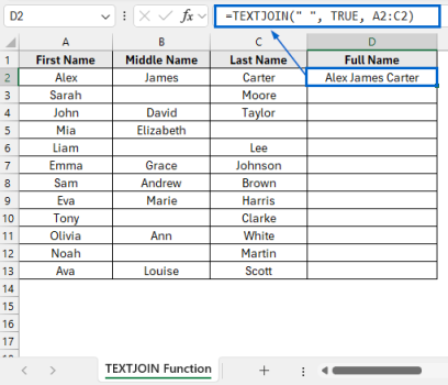 How to Merge 3 Columns in Excel (6 Simple Methods) - Excel Insider