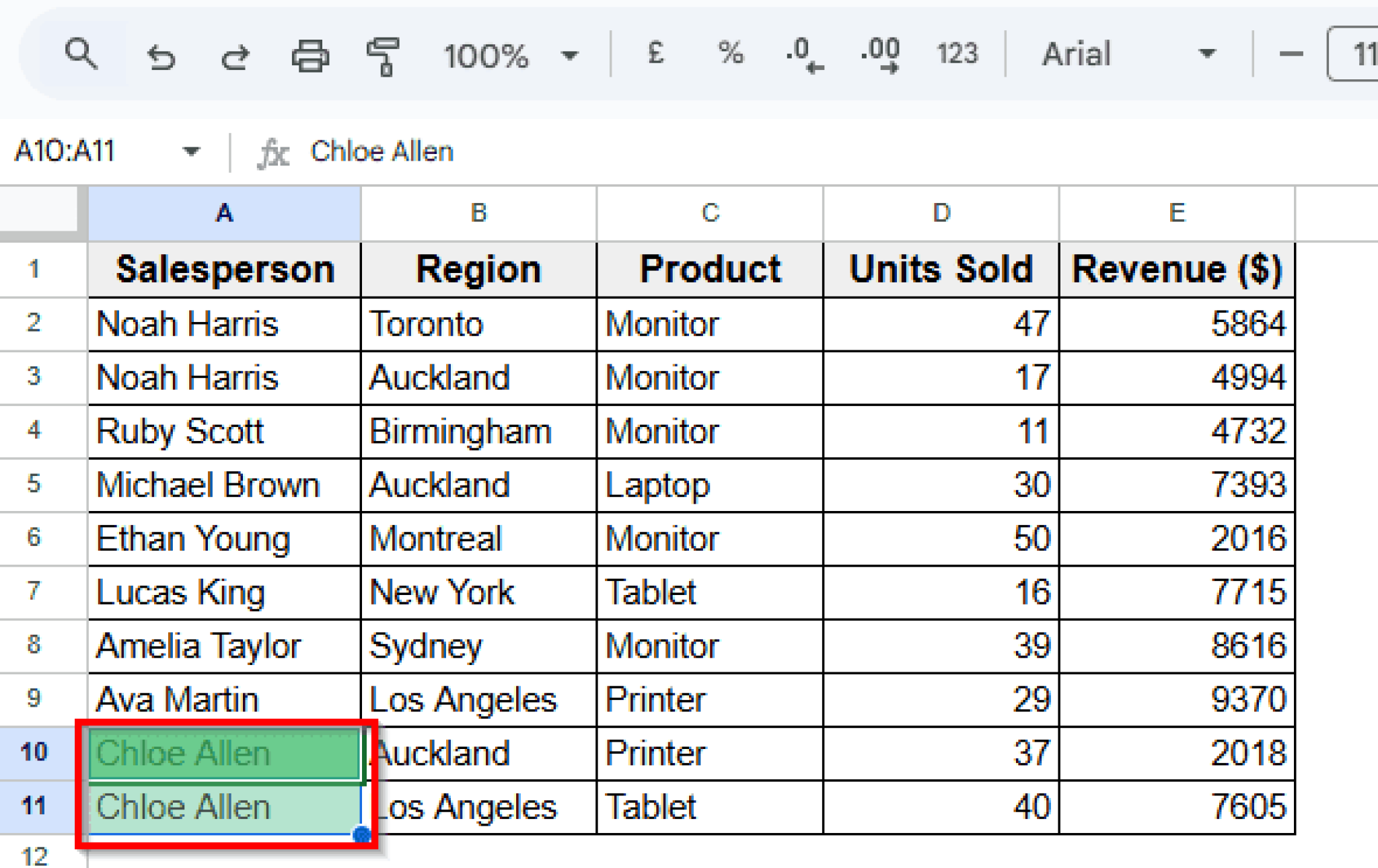 How to Fix Green Border Issues in Google Sheets - Excel Insider