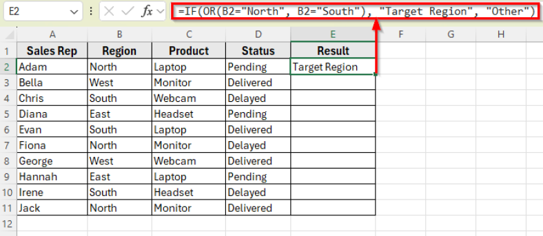 How to Use IF Function with OR Statement in Excel - Excel Insider