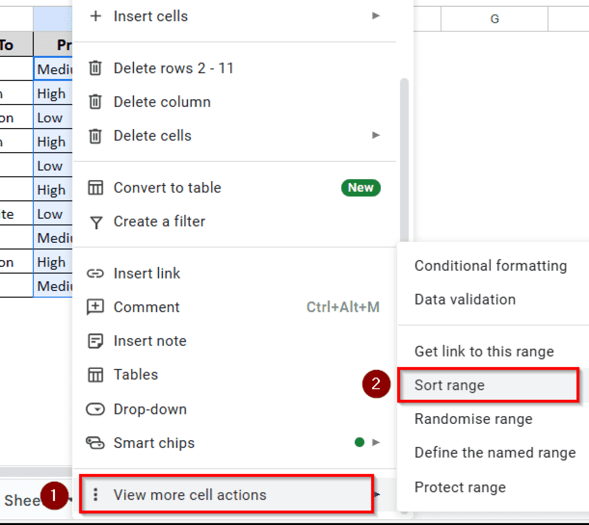 How to Custom Sort in Google Sheets (5 Different Ways) - Excel Insider