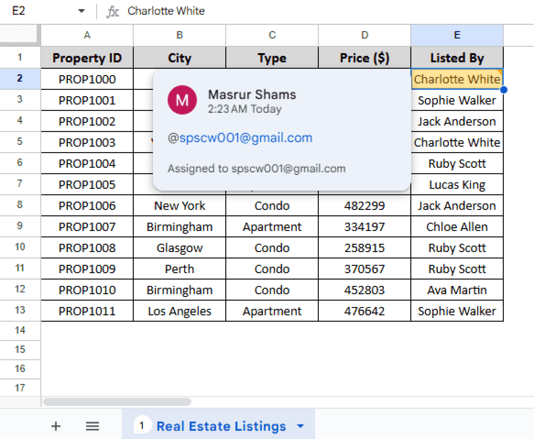 How to Tag Someone in Google Sheets (4 Simple Ways) - Excel Insider
