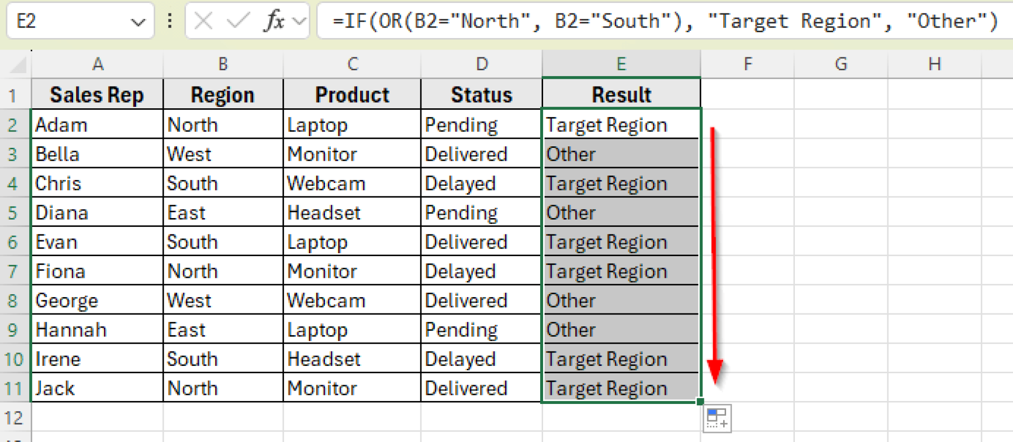 How to Use IF Function with OR Statement in Excel - Excel Insider