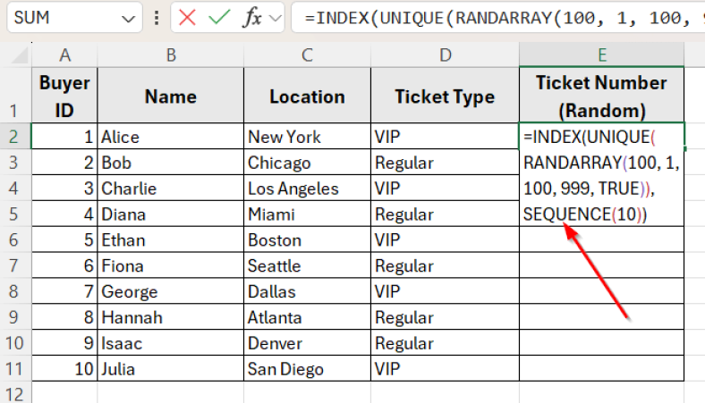 How to Generate Random Numbers in Excel with No Repeats - Excel Insider