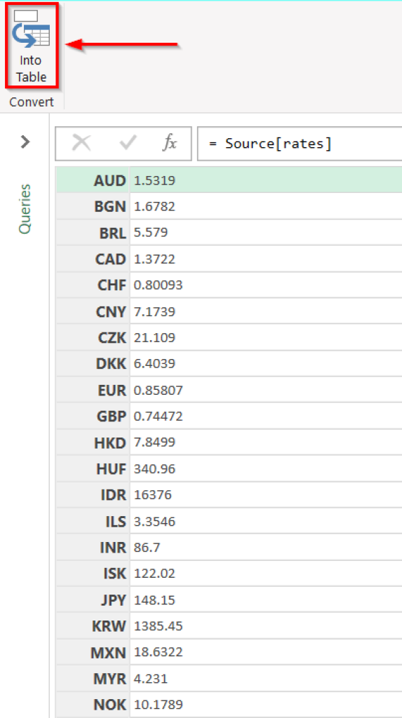 How to Use Real Time Currency Converter in Excel - Excel Insider