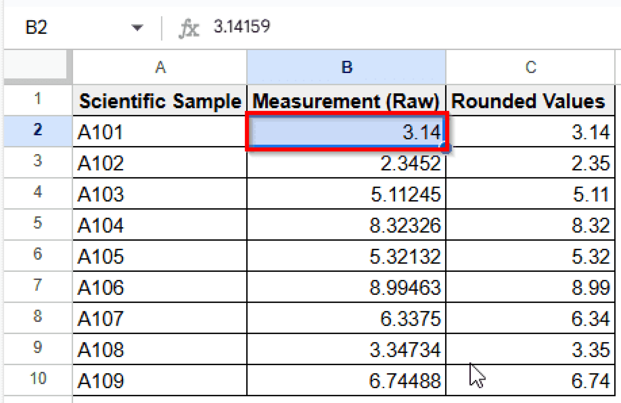 How to Round Up to 2 Decimal Places in Google Sheets - Excel Insider