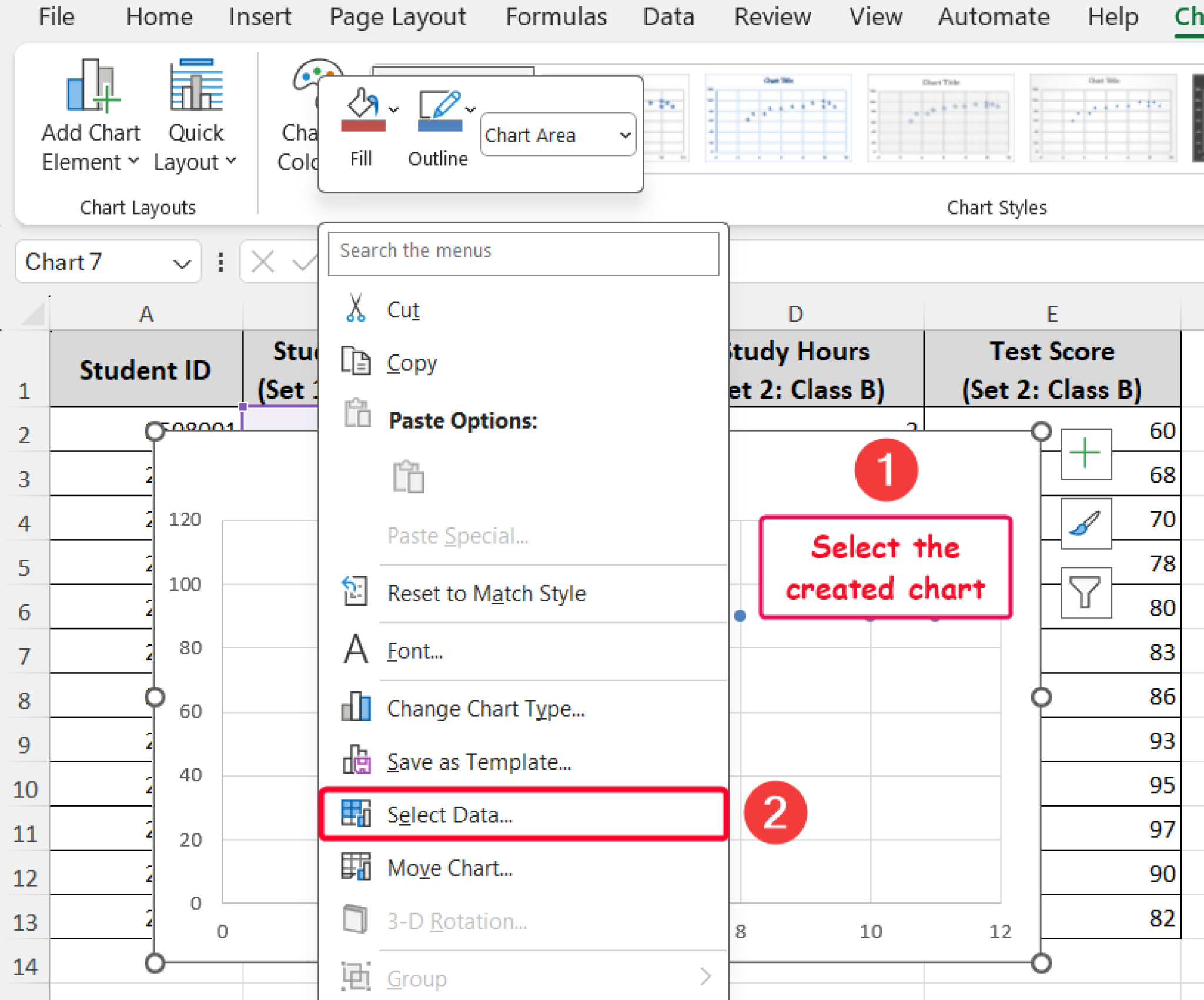 How to Make A Scatter Plot in Excel with Two Sets of Data - Excel Insider