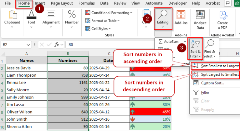 Difference Between Sort and Filter in Excel (with Examples) - Excel Insider