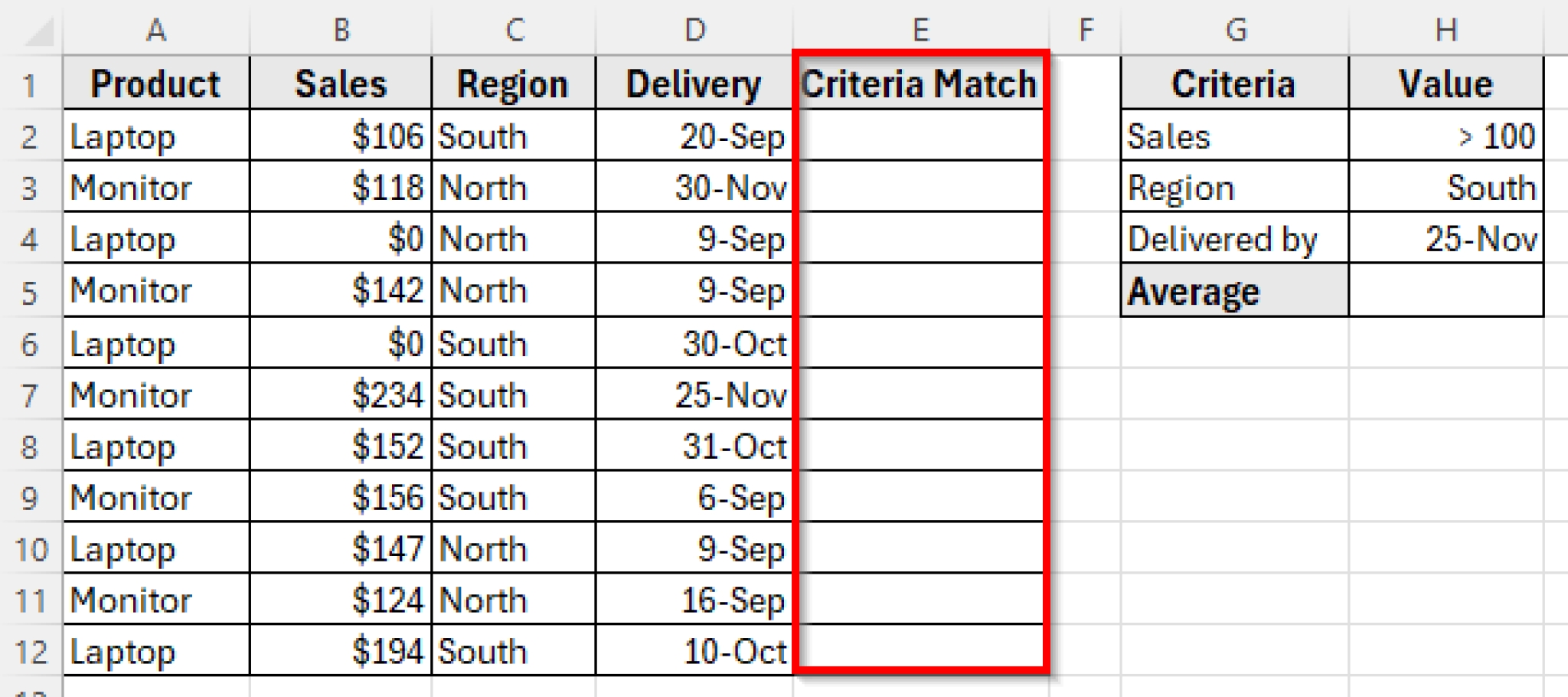 How to Use AVERAGEIF Function with Multiple Criteria in Excel - Excel ...