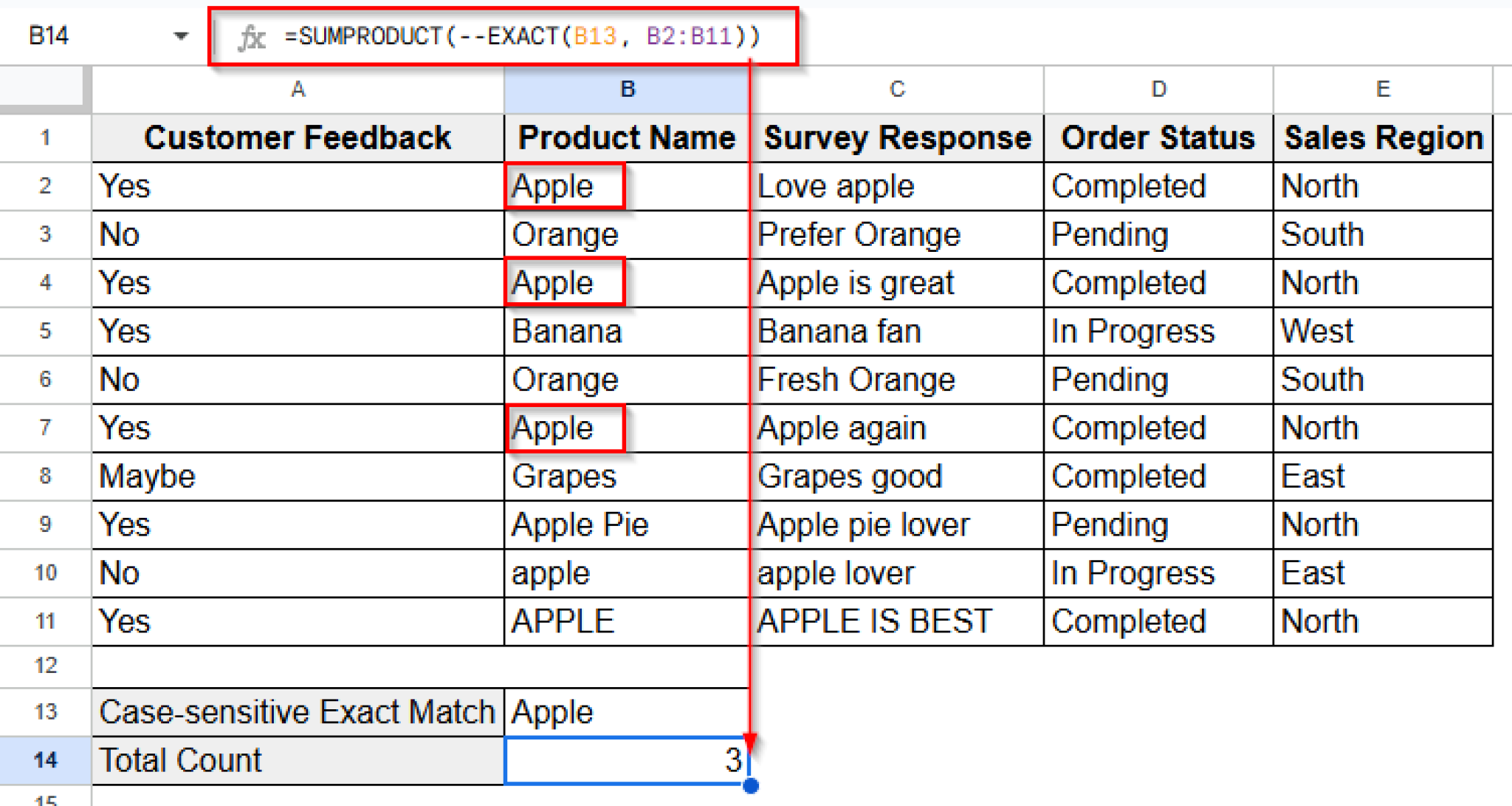 How to Count Cells with Specific Text in Google Sheets - Excel Insider
