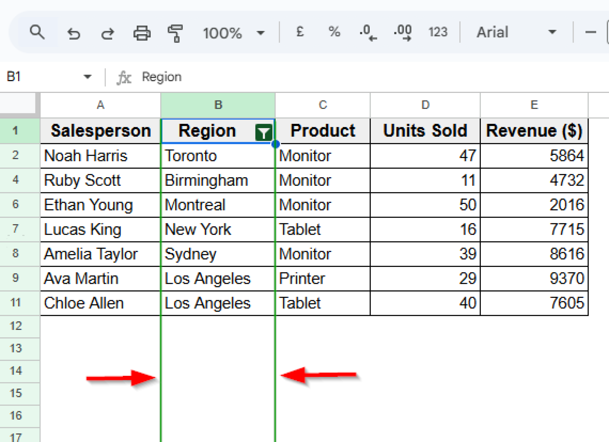 How to Fix Green Border Issues in Google Sheets - Excel Insider