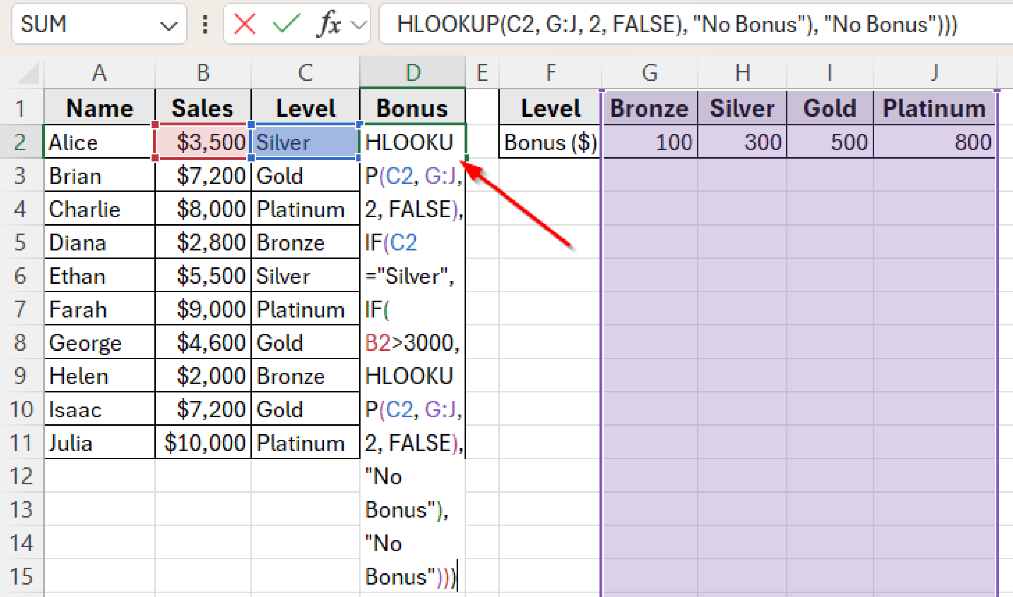 How to Use HLOOKUP with IF Condition in Excel (3 Examples) - Excel Insider