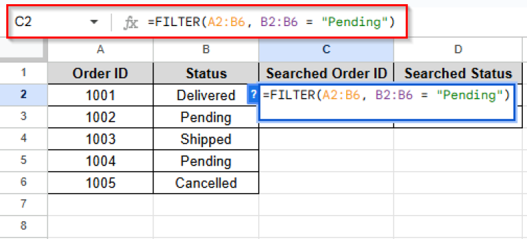 How to Search Data in Google Sheets - Excel Insider