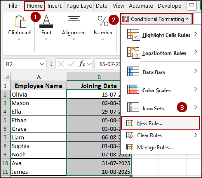 Excel Conditional Formatting for Dates Older Than a Certain Date ...