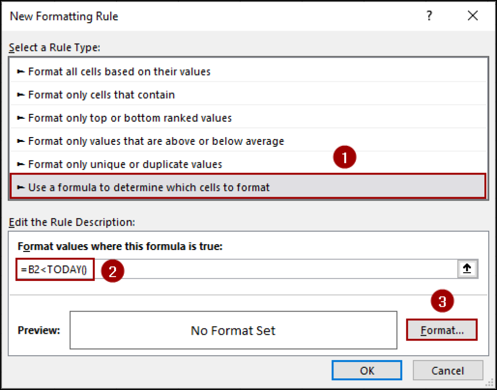 Excel Conditional Formatting for Dates Older Than a Certain Date ...
