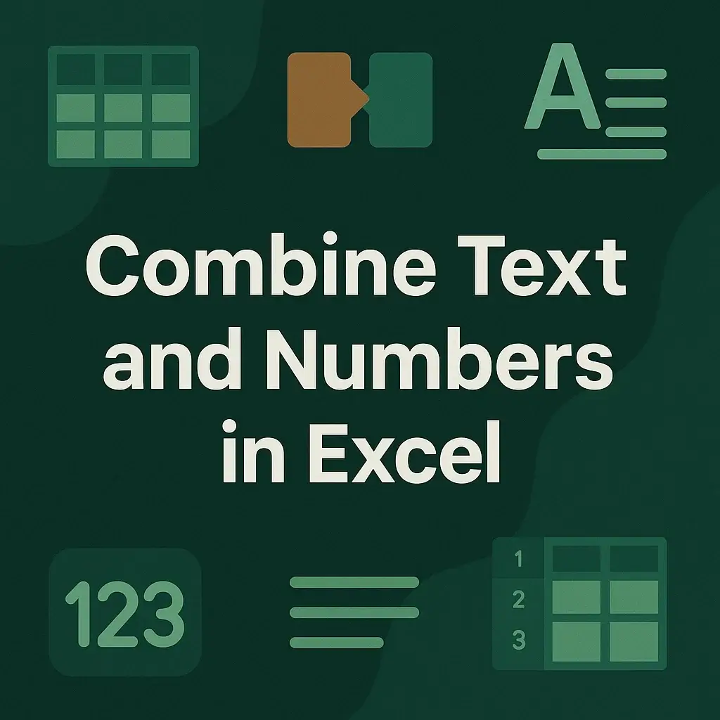 How to Combine Text and Numbers in Excel (6 Suitable Ways) - Excel Insider