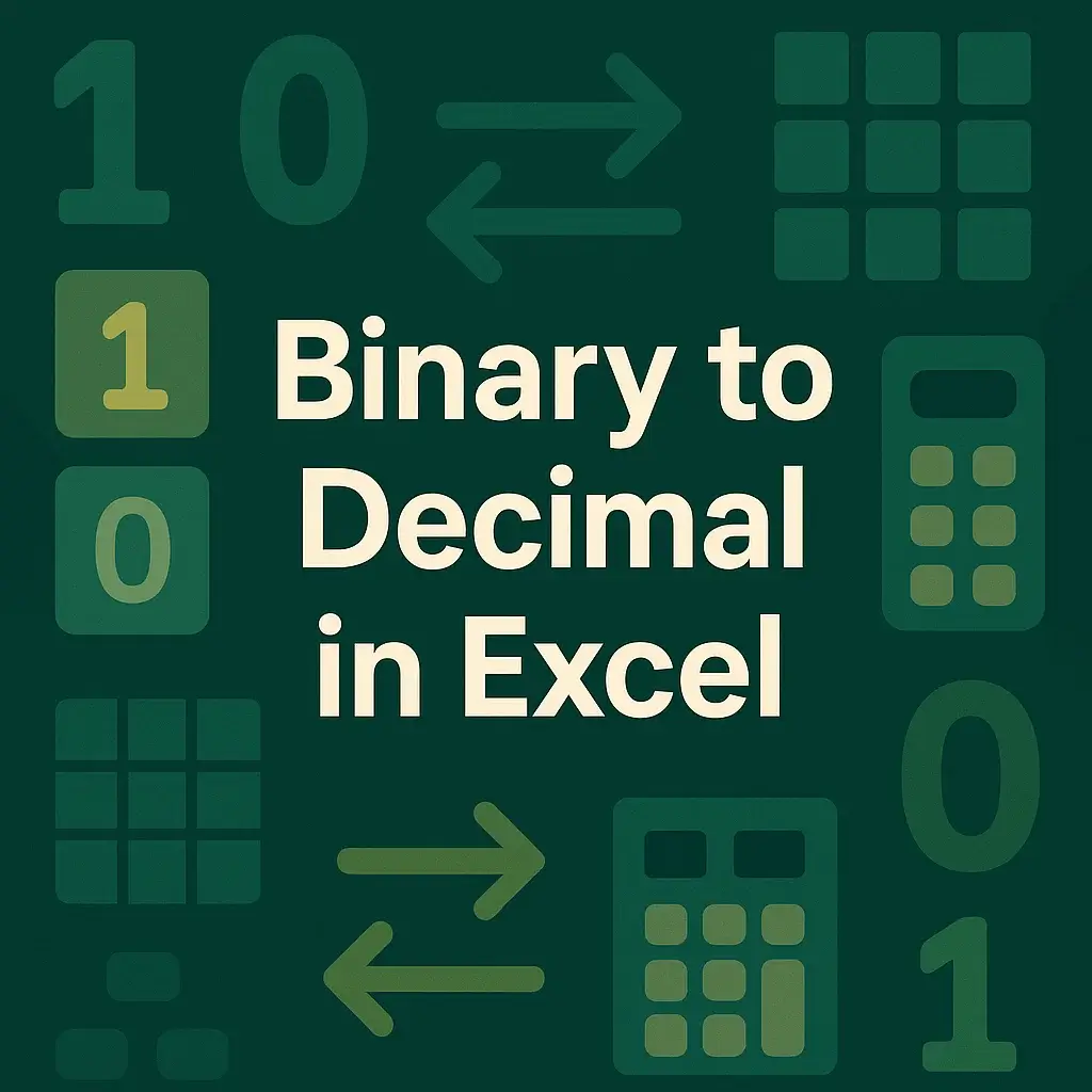 How to Convert Binary Values to Decimal in Excel (4 Easy Ways) - Excel Insider